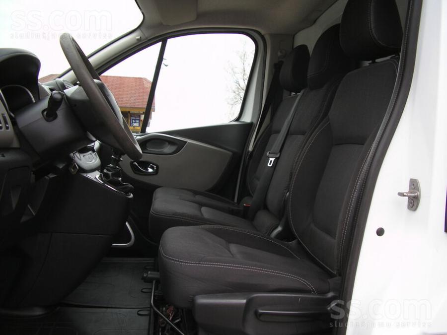 White Renault Trafic 2015 in Riga, with an engine capacity of 1.60 L and mileage of 0 thousand km for 7950 €, photo 16 on AUTOMOTO.COM.LV