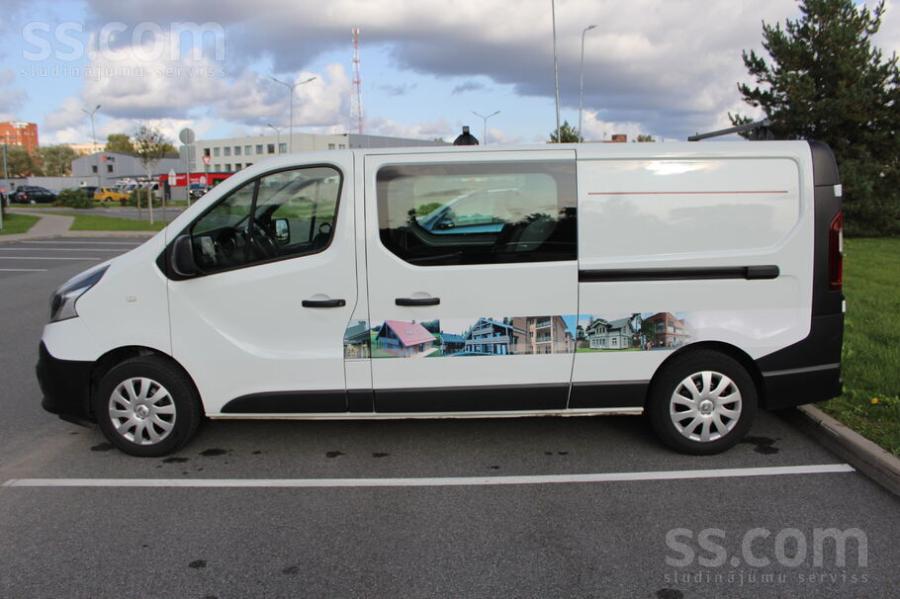 White Renault Trafic 2018 in Riga, with an engine capacity of 1.60 L and mileage of 98 thousand km for 14300 €, photo 4 on AUTOMOTO.COM.LV