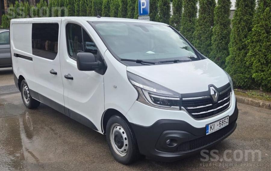 White Renault Trafic 2021 in Riga, with an engine capacity of 2.00 L and mileage of 106 thousand km for 18900 €, photo 1 on AUTOMOTO.COM.LV