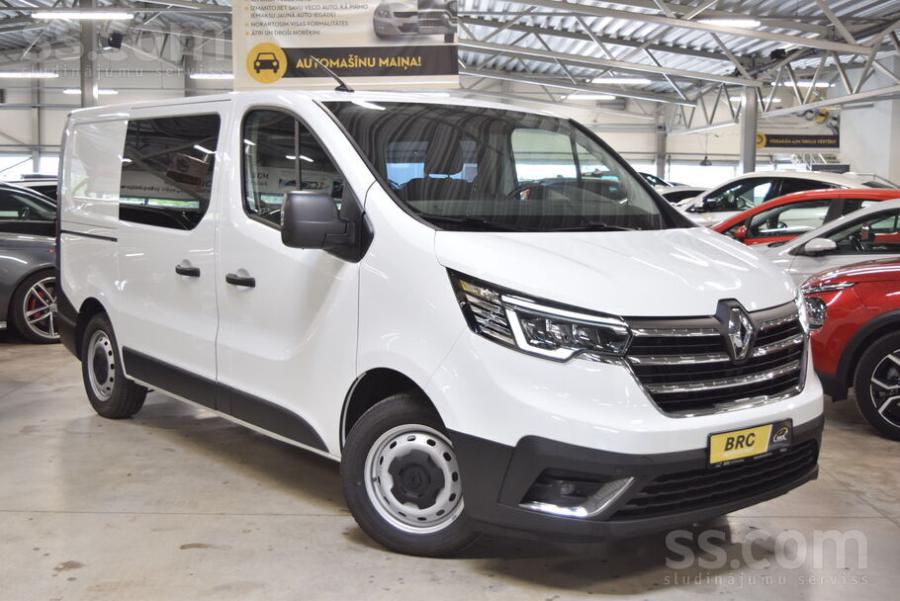 White Renault Trafic 2023 in Riga, with an engine capacity of 2.00 L and mileage of 84 thousand km for 19900 €, photo 1 on AUTOMOTO.COM.LV