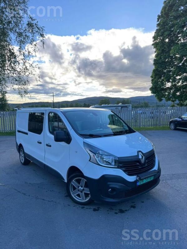 White Renault Trafic 2019 in Riga, with an engine capacity of 1.60 L and mileage of 202 thousand km for 7500 €, photo 2 on AUTOMOTO.COM.LV