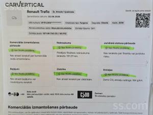 Белый Рено Трафик 2019 в Рига, объемом двигателя 1.60 л и пробегом 0 тыс. км за 14950 €, фото 35 на AUTOMOTO.COM.LV