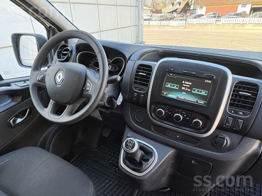 White Renault Trafic 2021 in Riga, with an engine capacity of 2.00 L and mileage of 0 thousand km for 12300 €, photo 12 on AUTOMOTO.COM.LV