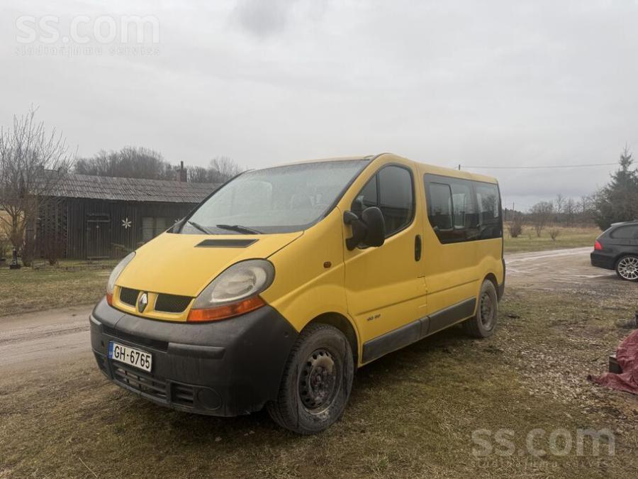 Yellow Renault Trafic 2002 in Riga, with an engine capacity of 1.90 L and mileage of 400 thousand km for 2200 €, photo 1 on AUTOMOTO.COM.LV