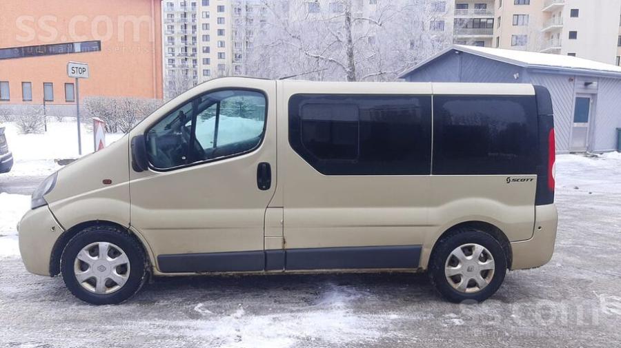 Yellow Renault Trafic 2005 in Riga, with an engine capacity of 1.90 L and mileage of 385 thousand km for 2800 €, photo 5 on AUTOMOTO.COM.LV