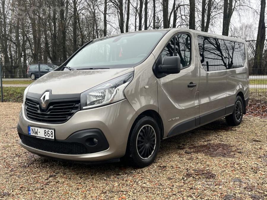 Yellow Renault Trafic 2017 in Cesis, with an engine capacity of 1.60 L and mileage of 0 thousand km for 12750 €, photo 1 on AUTOMOTO.COM.LV