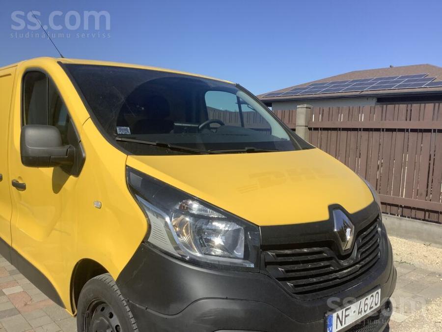Yellow Renault Trafic 2018 in Riga, with an engine capacity of 1.60 L and mileage of 154 thousand km for 7990 €, photo 7 on AUTOMOTO.COM.LV