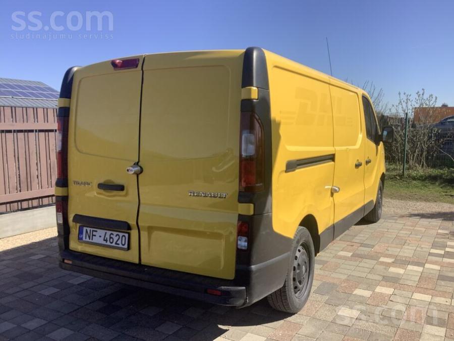 Yellow Renault Trafic 2018 in Riga, with an engine capacity of 1.60 L and mileage of 154 thousand km for 7990 €, photo 17 on AUTOMOTO.COM.LV