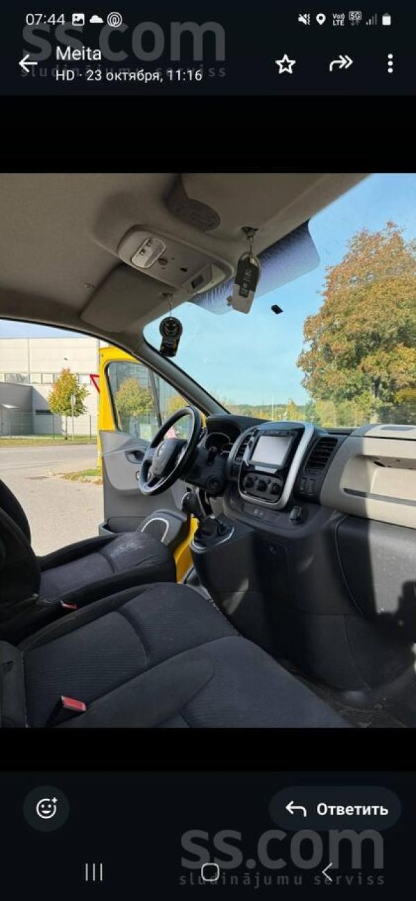 Dzeltens Renault Trafic 2017 Tukums, ar dzinēja tilpumu 1.60 L un nobraukumu 0 tūkst. km par 12700 €, foto 6 vietnē AUTOMOTO.COM.LV