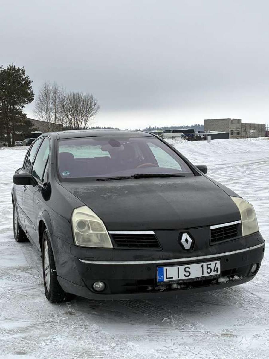 Black Renault vel-satis 2006 in Salcininkai, with an engine capacity of 2.19 L and mileage of 314 thousand km for 790 €, photo 1 on AUTOMOTO.COM.LV
