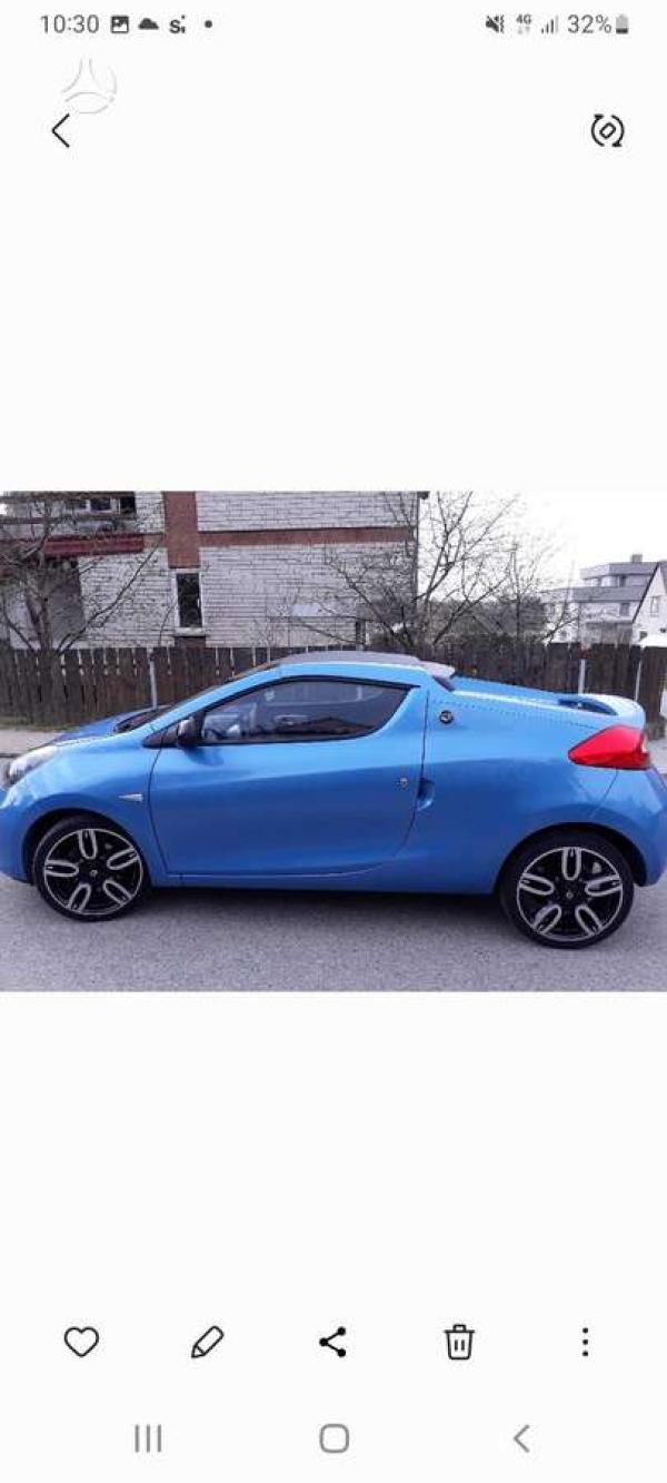 Zils Renault Wind 2010 Anykščiai, ar dzinēja tilpumu 1.15 L un nobraukumu 110 tūkst. km par 3500 €, foto 7 vietnē AUTOMOTO.COM.LV