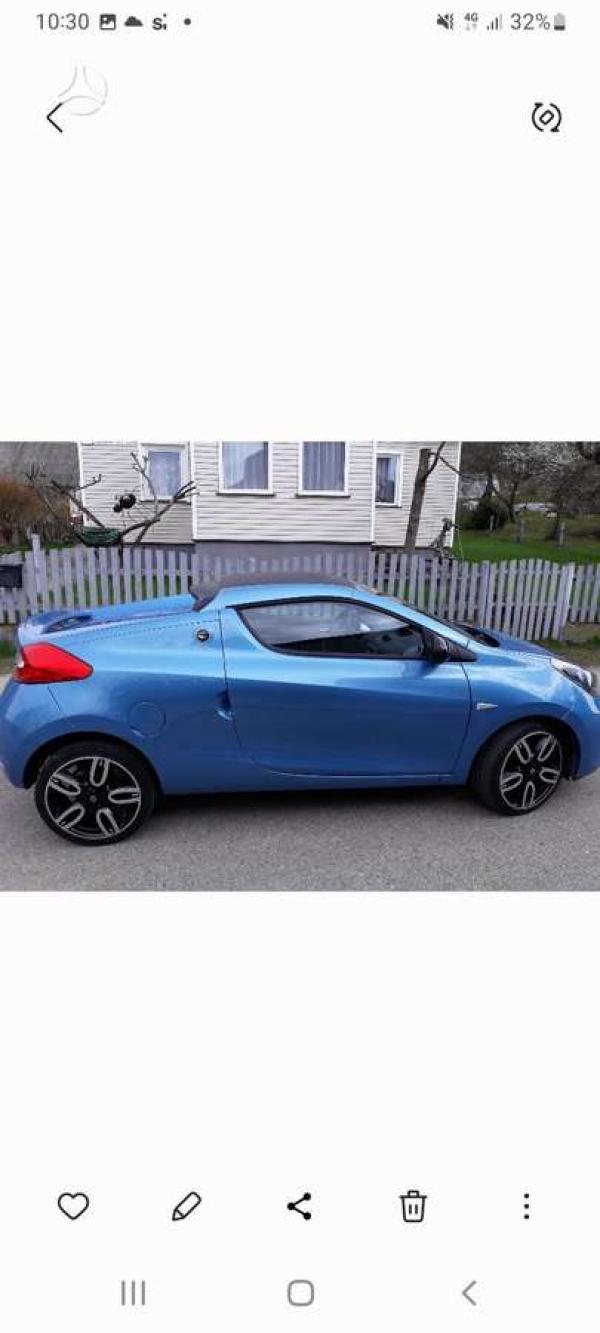 Zils Renault Wind 2010 Anykščiai, ar dzinēja tilpumu 1.15 L un nobraukumu 110 tūkst. km par 3500 €, foto 9 vietnē AUTOMOTO.COM.LV