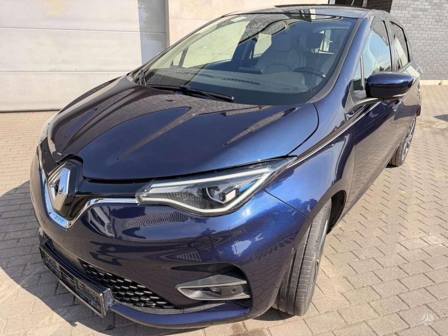 Blue Renault Zoe 2021 in Kaunas, with an engine capacity of 0.00 L and mileage of 51 thousand km for 13500 €, photo 1 on AUTOMOTO.COM.LV