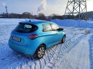 Blue Renault Zoe 2022 in Kaunas, with an engine capacity of 0.00 L and mileage of 22 thousand km for 13900 €, photo 6 on AUTOMOTO.COM.LV