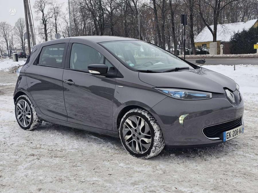 Grey Renault Zoe 2017 in Taurage, with an engine capacity of 0.00 L and mileage of 89 thousand km for 6199 €, photo 12 on AUTOMOTO.COM.LV