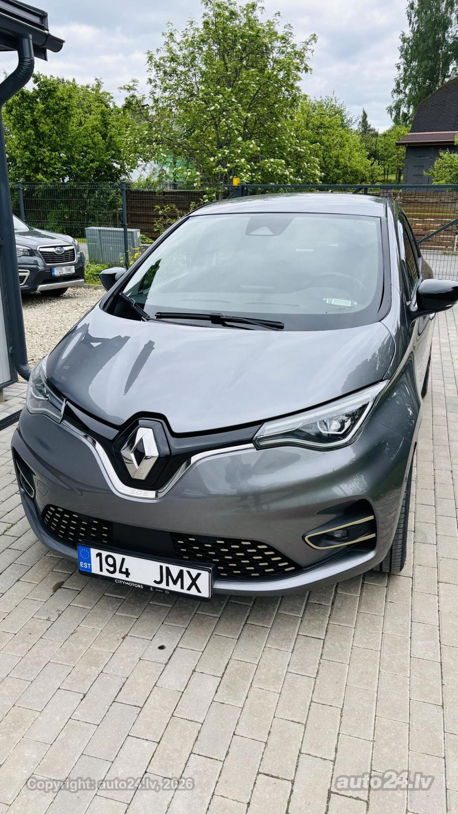 Grey Renault Zoe 2023 in Voru, with an engine capacity of 0.00 L and mileage of 27 thousand km for 16990 €, photo 1 on AUTOMOTO.COM.LV