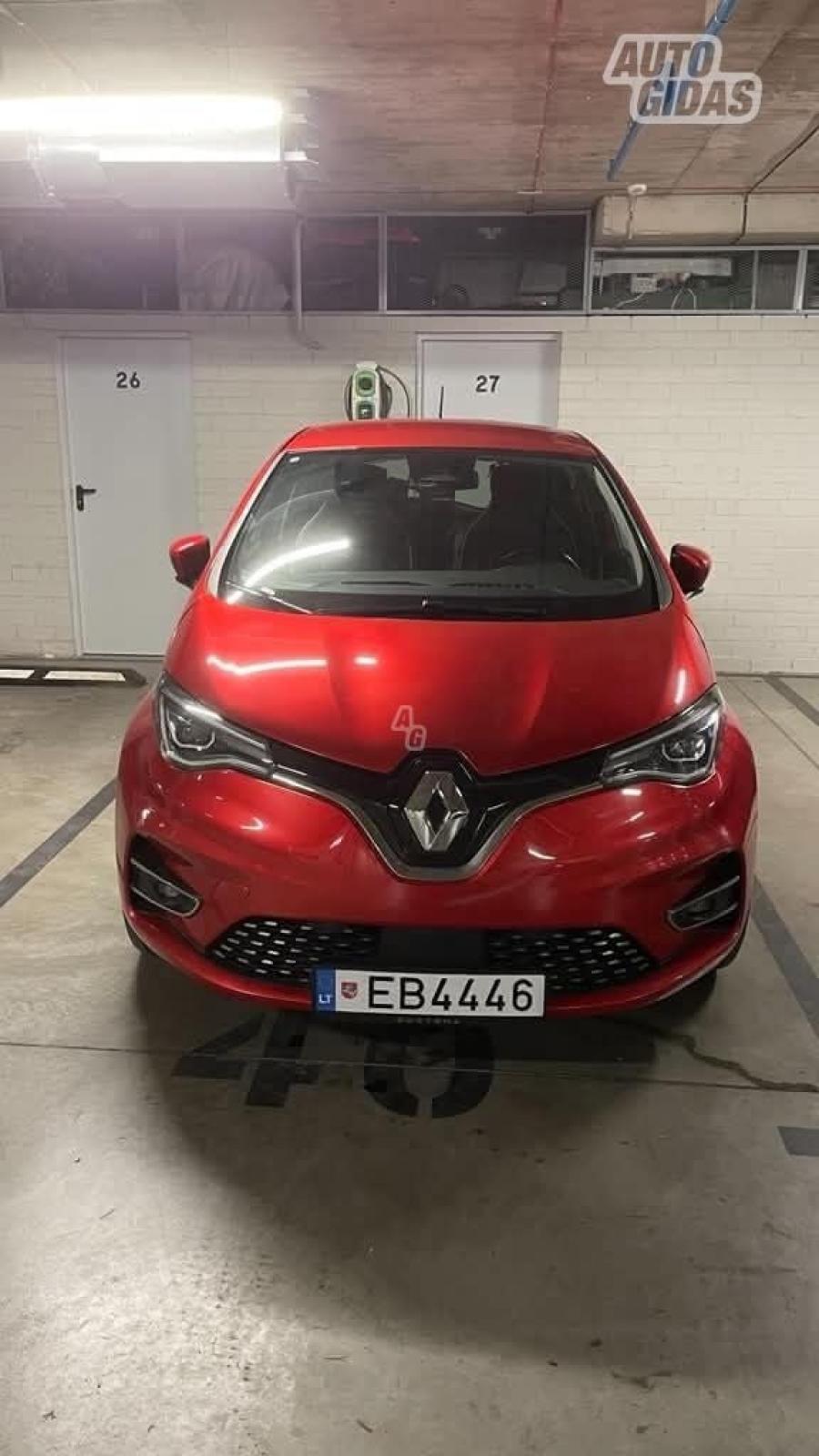 Red Renault Zoe 2021 in Vilnius, with an engine capacity of 0.00 L and mileage of 57 thousand km for 10500 €, photo 3 on AUTOMOTO.COM.LV