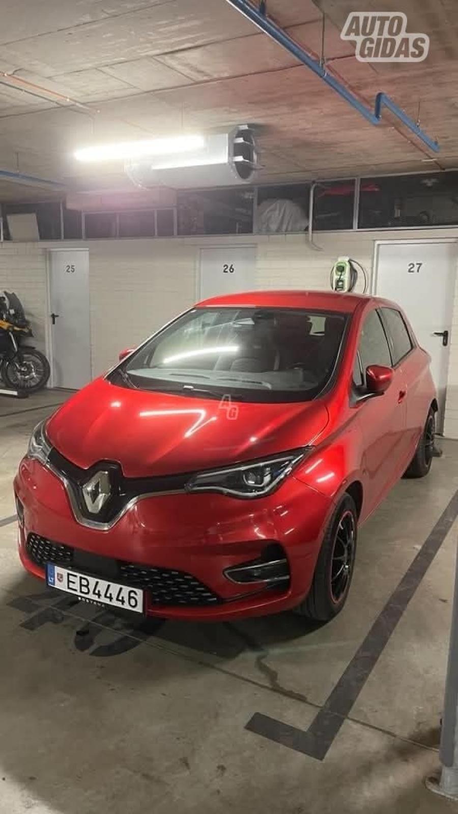 Red Renault Zoe 2021 in Vilnius, with an engine capacity of 0.00 L and mileage of 57 thousand km for 10500 €, photo 4 on AUTOMOTO.COM.LV