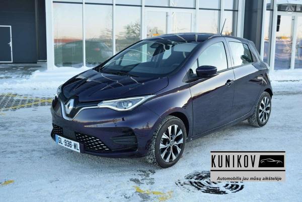 Violet Renault Zoe 2023 in Vilnius, with an engine capacity of 0.00 L and mileage of 33 thousand km for 12450 €, photo 1 on AUTOMOTO.COM.LV