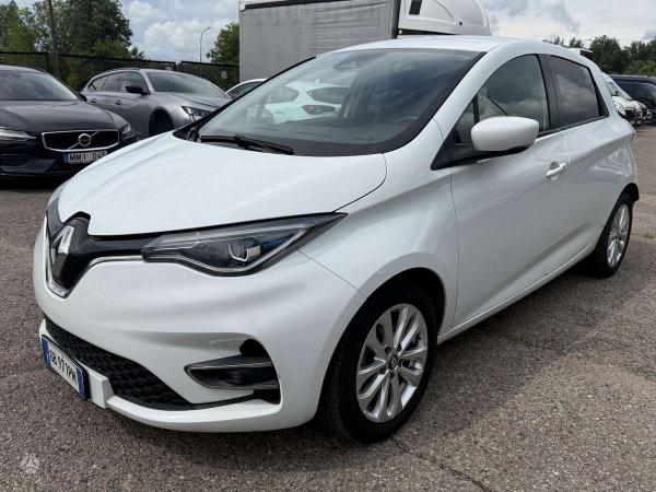 White Renault Zoe 2020 in Vilnius, with an engine capacity of 0.00 L and mileage of 66 thousand km for 9700 €, photo 1 on AUTOMOTO.COM.LV