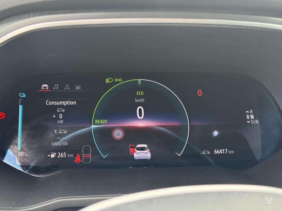 Balts Renault Zoe 2020 Viļņa, ar dzinēja tilpumu 0.00 L un nobraukumu 66 tūkst. km par 9700 €, foto 10 vietnē AUTOMOTO.COM.LV