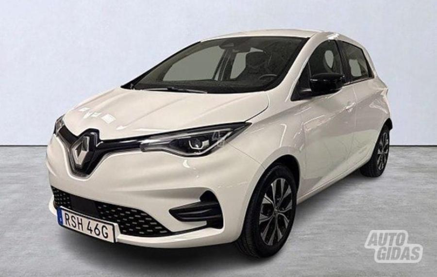 White Renault Zoe 2023 in Kaunas, with an engine capacity of 0.00 L and mileage of 23 thousand km for 22919 €, photo 1 on AUTOMOTO.COM.LV