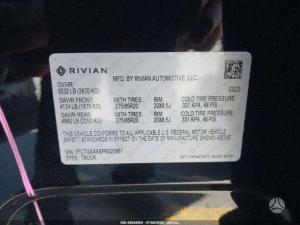 Black Rivian R1T 2023 in Klaipeda, with an engine capacity of 0.00 L and mileage of 106 thousand km for 18995 €, photo 10 on AUTOMOTO.COM.LV