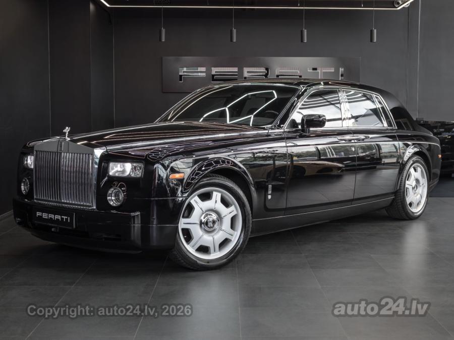 Black Rolls-Royce Phantom 2006 in Tallinn, with an engine capacity of 6.80 L and mileage of 137 thousand km for 99900 €, photo 1 on AUTOMOTO.COM.LV