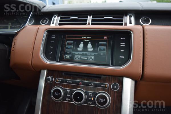Melns Rover Range Rover 2015 Rīga, ar dzinēja tilpumu 4.40 L un nobraukumu 214 tūkst. km par 35000 €, foto 8 vietnē AUTOMOTO.COM.LV