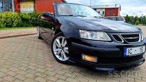 Black Saab 9-3 2004 in Riga, with an engine capacity of 2.00 L and mileage of 297 thousand km for 4700 €, photo 7 on AUTOMOTO.COM.LV