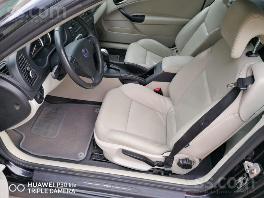 Melns Saab 9-3 2006 Jūrmala, ar dzinēja tilpumu 1.90 L un nobraukumu 270 tūkst. km par 5000 €, foto 7 vietnē AUTOMOTO.COM.LV
