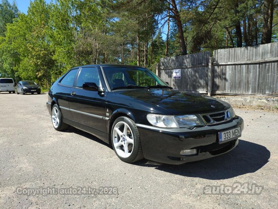 Black Saab 9-3 1999 in Tallinn, with an engine capacity of 2.30 L and mileage of 221 thousand km for 8000 €, photo 1 on AUTOMOTO.COM.LV