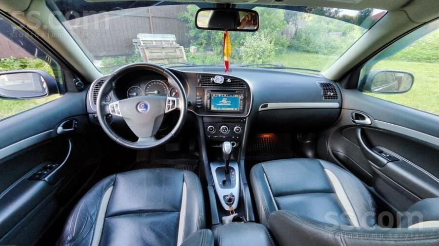 Black Saab 9-3 2010 in Riga, with an engine capacity of 1.90 L and mileage of 484 thousand km for 2800 €, photo 10 on AUTOMOTO.COM.LV