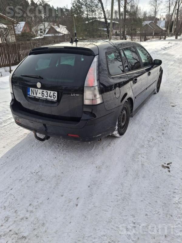 Melns Saab 9-3 2006 Jūrmala, ar dzinēja tilpumu 1.90 L un nobraukumu 180 tūkst. km par 1100 €, foto 2 vietnē AUTOMOTO.COM.LV