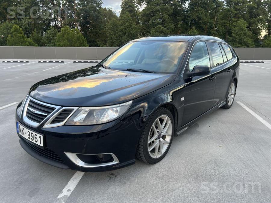 Черный Сааб 9-3 2009 в Рига, объемом двигателя 1.90 л и пробегом 340 тыс. км за 3500 €, фото 3 на AUTOMOTO.COM.LV