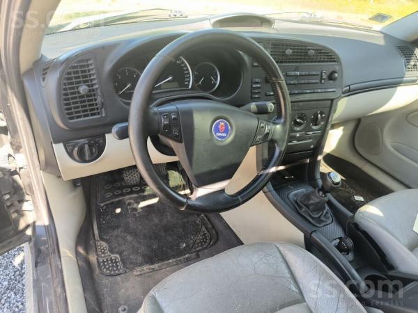 Black Saab 9-3 2003 in Limbazi, with an engine capacity of 2.20 L and mileage of 299 thousand km for 450 €, photo 6 on AUTOMOTO.COM.LV