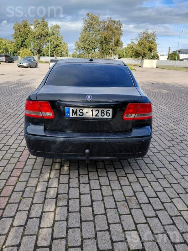 Сааб 9-3 2003 в Добеле на AUTOMOTO.COM.LV Черный Сааб 9-3 2003 в Добеле, объемом двигателя 2.00 л и пробегом 402 тыс. км за 1350 €, фото 1 на AUTOMOTO.COM.LV