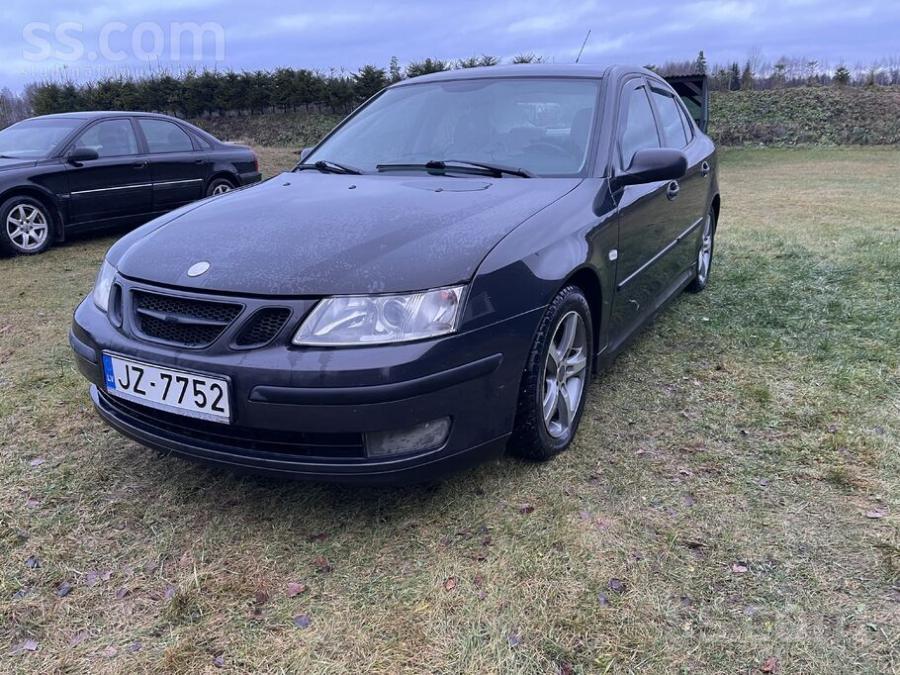 Black Saab 9-3 2004 in Riga, with an engine capacity of 2.20 L and mileage of 366 thousand km for 1000 €, photo 2 on AUTOMOTO.COM.LV