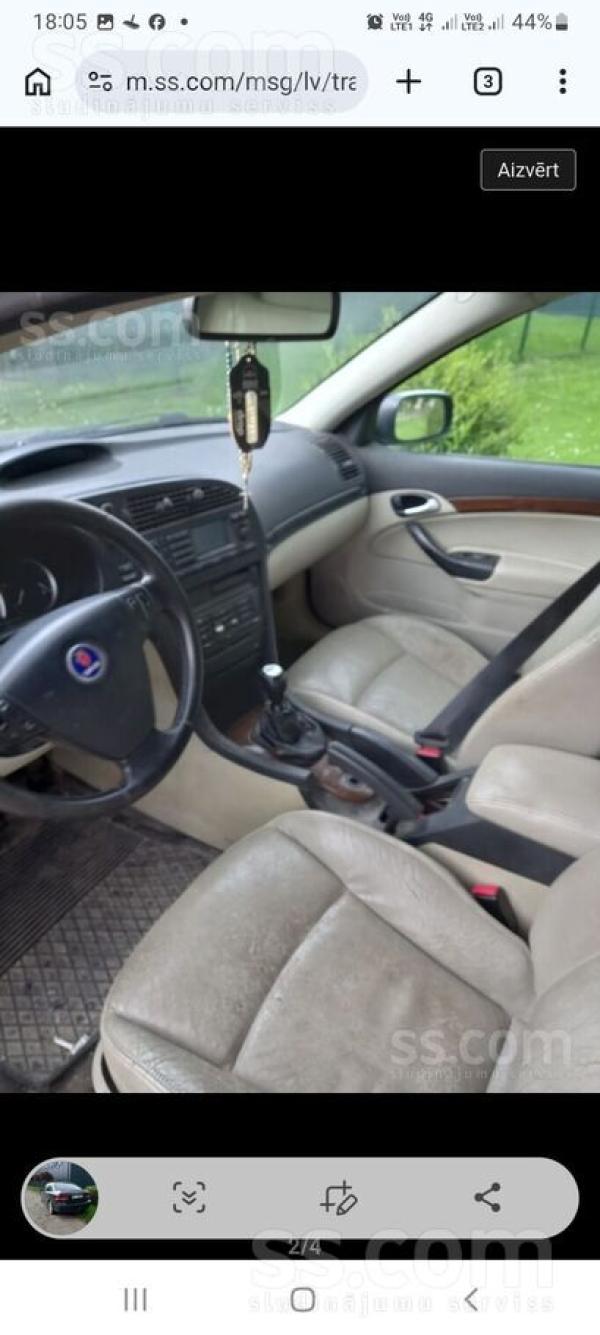 Melns Saab 9-3 2004 Rīga, ar dzinēja tilpumu 1.90 L un nobraukumu 0 tūkst. km par 250 €, foto 8 vietnē AUTOMOTO.COM.LV