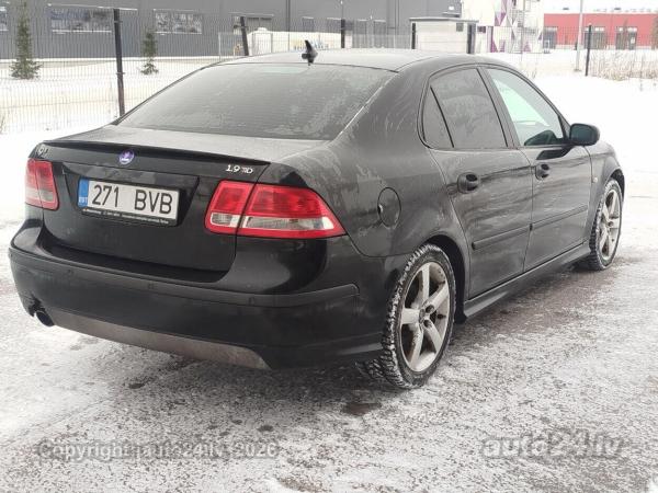 Black Saab 9-3 2005 in Tartu, with an engine capacity of 1.90 L and mileage of 266 thousand km for 1790 €, photo 4 on AUTOMOTO.COM.LV