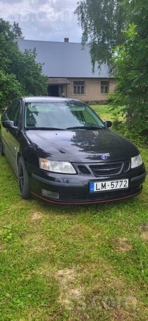 Black Saab 9-3 2005 in Jelgava, with an engine capacity of 1.90 L and mileage of 299 thousand km for 1500 €, photo 4 on AUTOMOTO.COM.LV