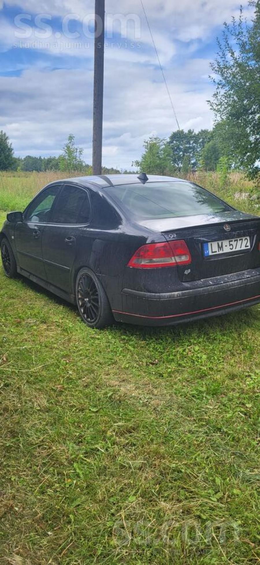 Black Saab 9-3 2005 in Jelgava, with an engine capacity of 1.90 L and mileage of 299 thousand km for 1500 €, photo 5 on AUTOMOTO.COM.LV