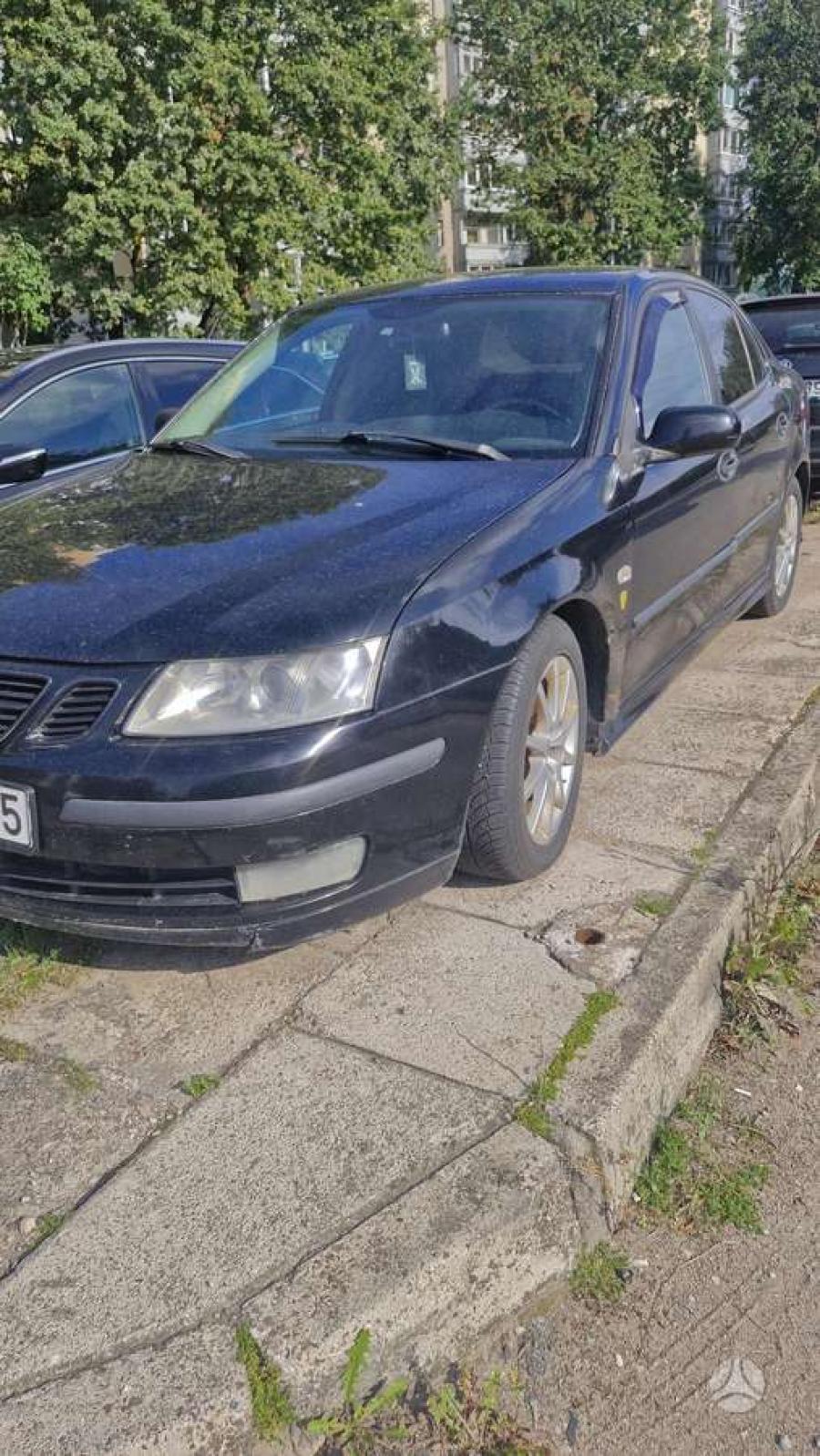 Черный Сааб 9-3 2005 в Каунас, объемом двигателя 1.91 л и пробегом 320 тыс. км за 500 €, фото 3 на AUTOMOTO.COM.LV