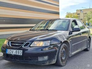 Черный Сааб 9-3 2006 в Вильнюс, объемом двигателя 1.90 л и пробегом 406 тыс. км за 350 €, фото  на AUTOMOTO.COM.LV