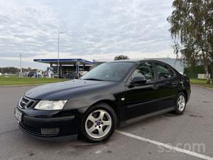 Черный Сааб 9-3 2006 в Рига, объемом двигателя 1.90 л и пробегом 315 тыс. км за 1850 €, фото 5 на AUTOMOTO.COM.LV