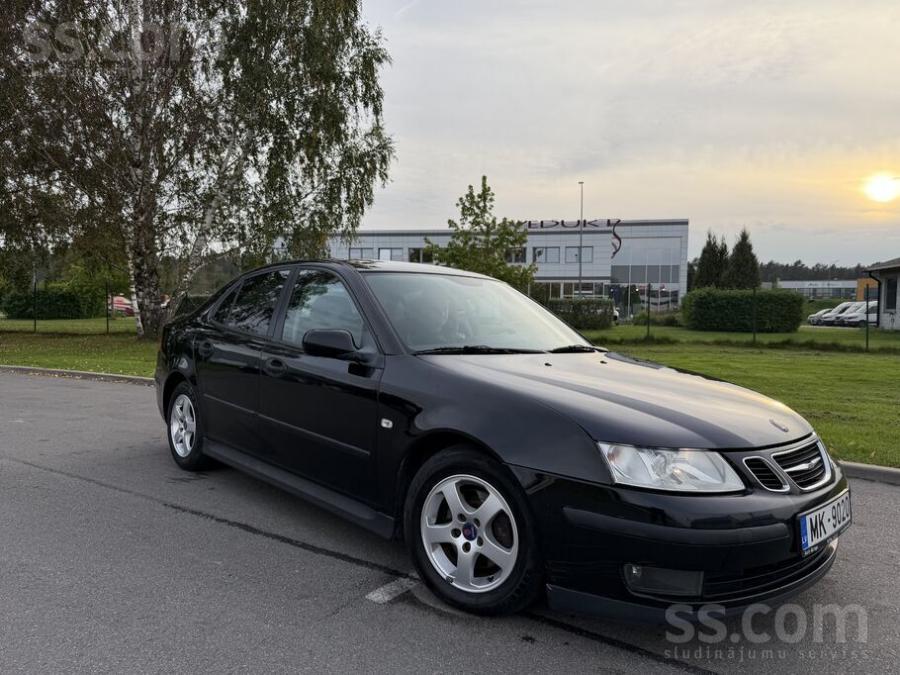 Черный Сааб 9-3 2006 в Рига, объемом двигателя 1.90 л и пробегом 315 тыс. км за 1850 €, фото 6 на AUTOMOTO.COM.LV