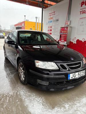 Black Saab 9-3 2007 in Riga, with an engine capacity of 1.90 L and mileage of 350 thousand km for 1200 €, photo  on AUTOMOTO.COM.LV
