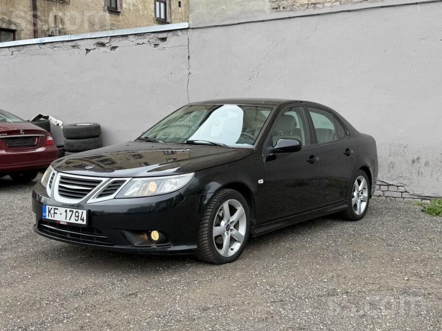 Melns Saab 9-3 2007 Rīga, ar dzinēja tilpumu 1.90 L un nobraukumu 305 tūkst. km par 1650 €, foto 3 vietnē AUTOMOTO.COM.LV