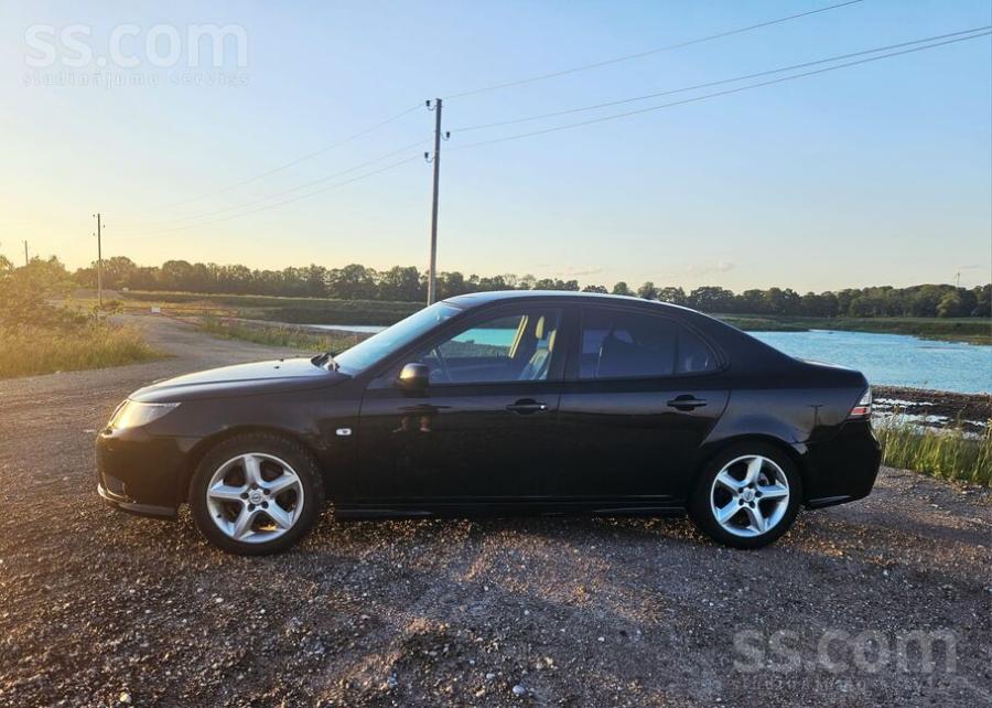 Black Saab 9-3 2007 in Liepaja, with an engine capacity of 1.80 L and mileage of 224 thousand km for 2390 €, photo 8 on AUTOMOTO.COM.LV