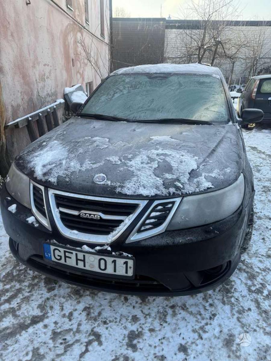 Black Saab 9-3 2008 in Kaunas, with an engine capacity of 2.00 L and mileage of 183 thousand km for 2199 €, photo 1 on AUTOMOTO.COM.LV